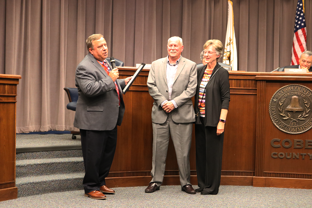 Cobb County BOC thanks outgoing planning commission chairman Mike Terry ...