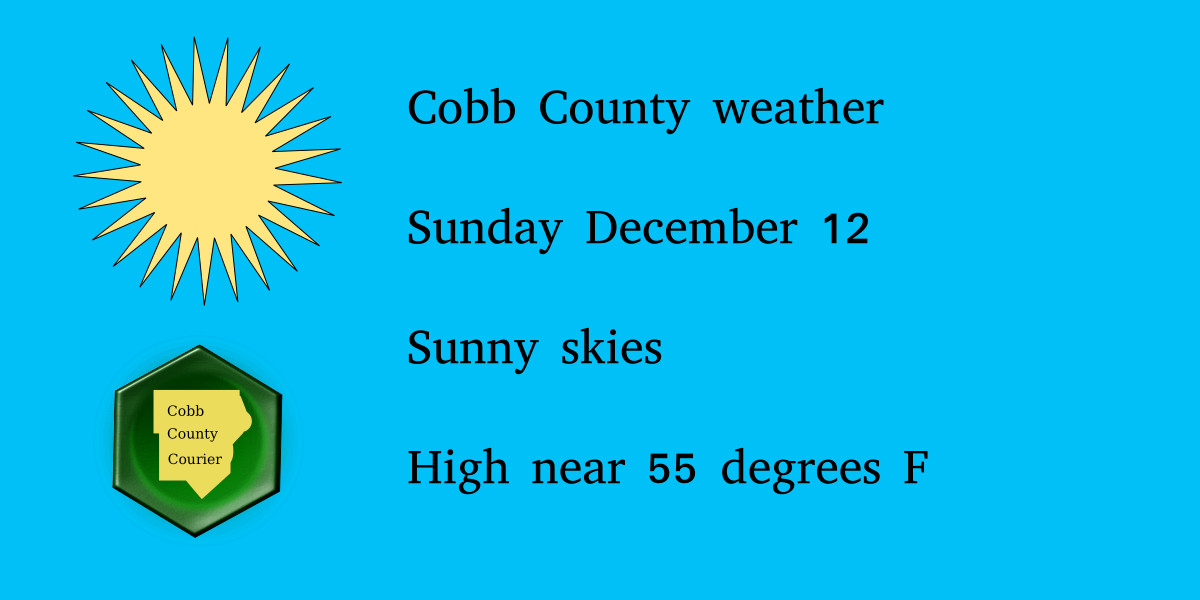 Cobb weather December 12: Sunny - Cobb Courier