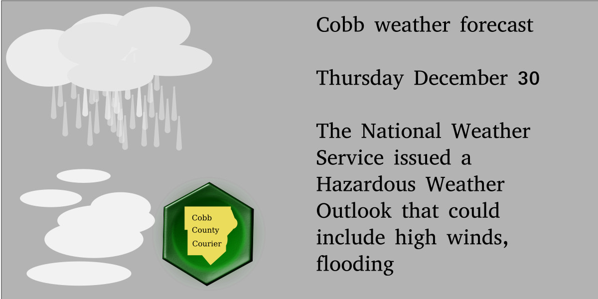 Hazardous weather outlook for Cobb County: thunderstorms with possible ...
