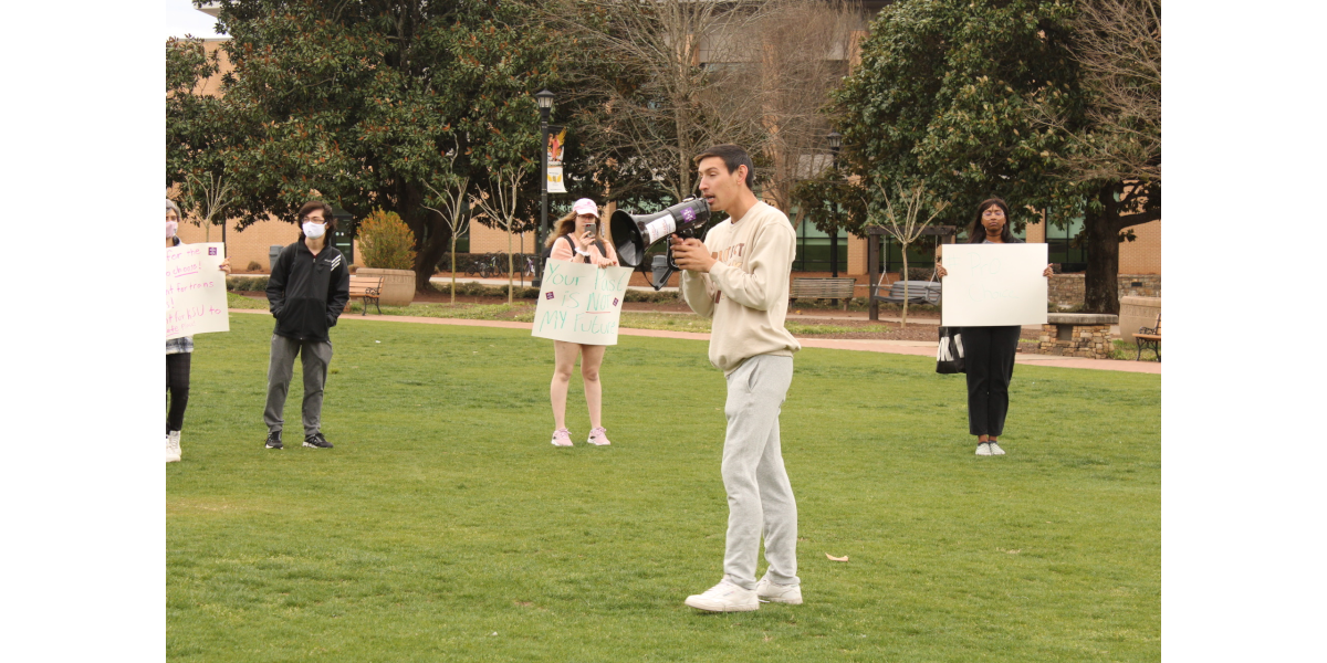 Voting rights organization, students protest extremist anti-abortion ...