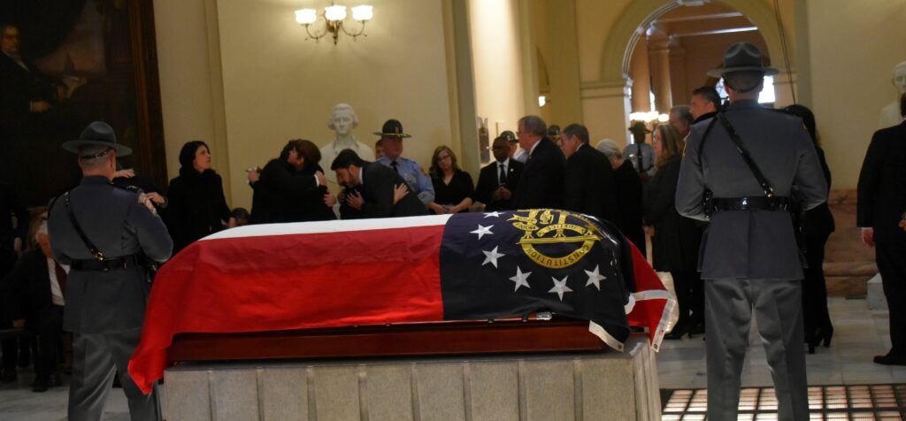 Georgia leaders pay tribute to Speaker David Ralston as he lies in ...