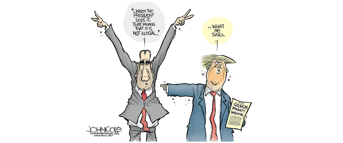 Political Cartoonist John Cole on presidential immunity - Cobb Courier