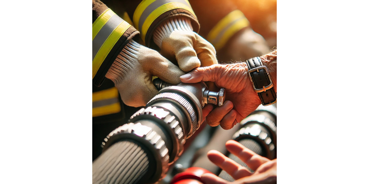 Fire hose uncoupling ceremony for the new Marietta Fire Training Tower ...