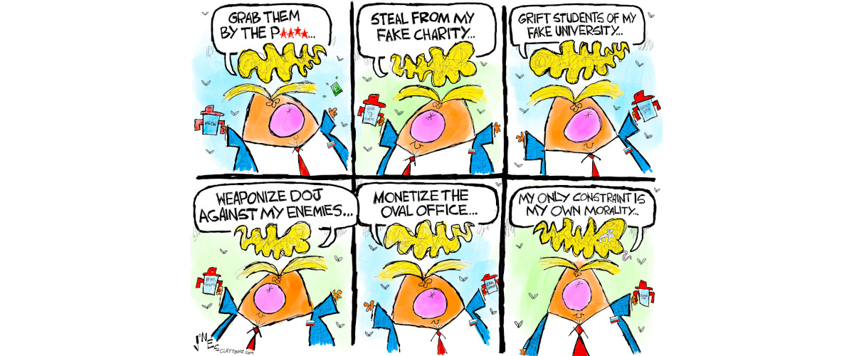 Political Cartoon by Clay Jones - Cobb Courier