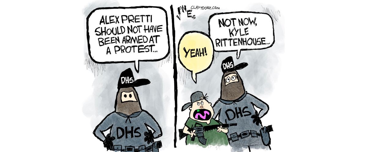 Political Cartoon by Clay Jones - Cobb Courier