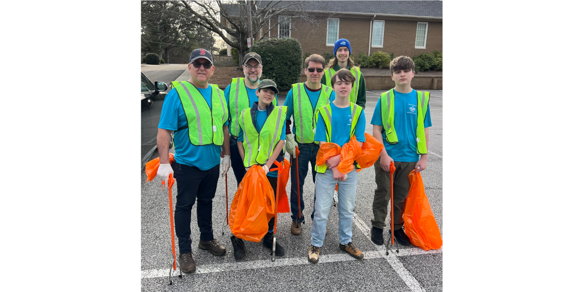 Boy Scouts Troop 22 litter cleanup of Cooper Lake Road - Cobb Courier